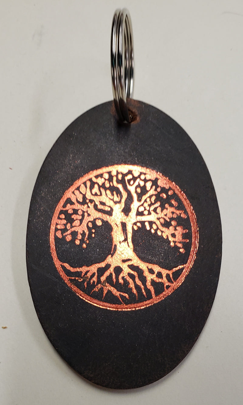 Keychain-Tree of Life – Moonshine Leather Company